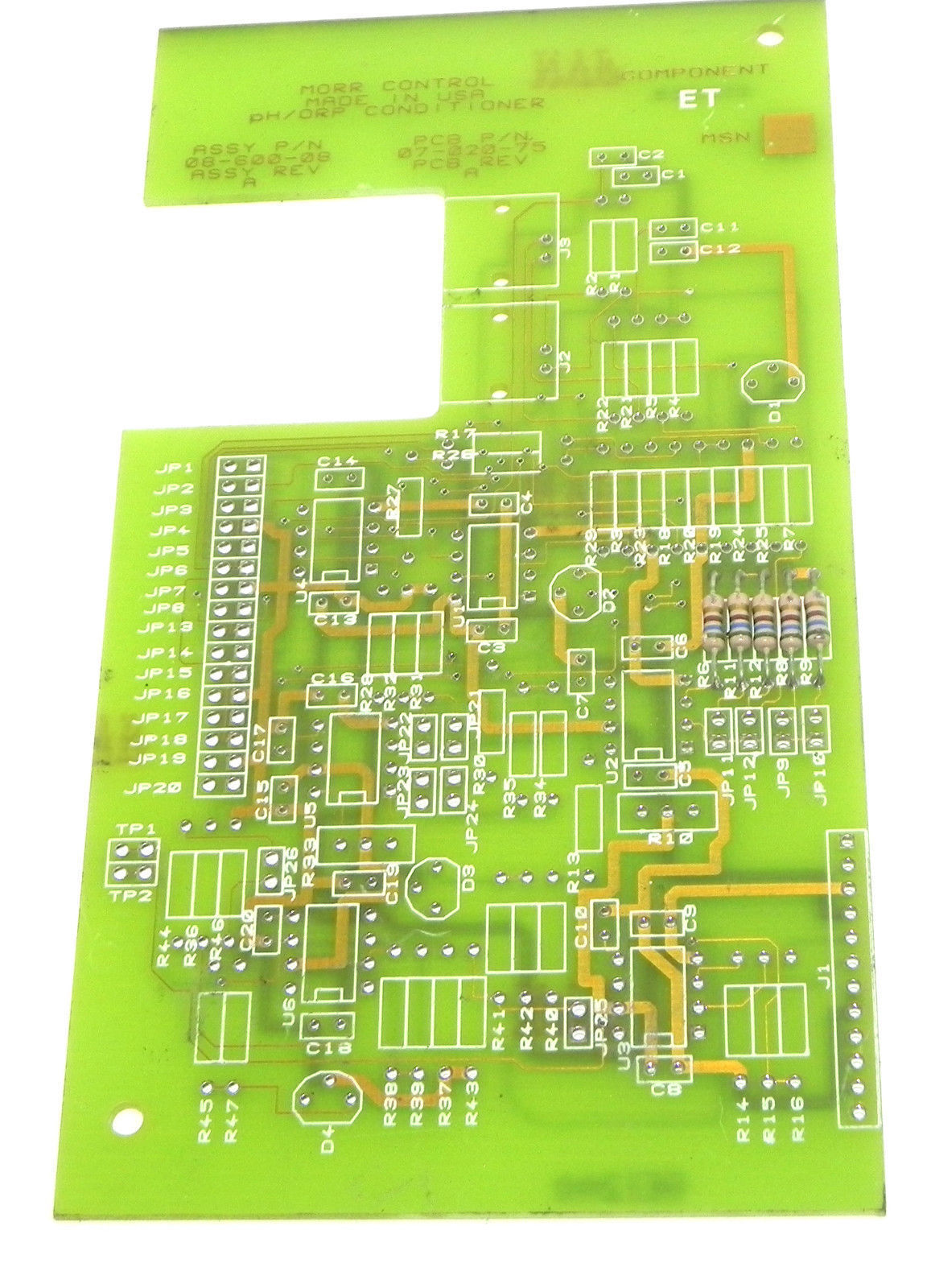 NEW MORR CONTROL 08-600-08 REV. A PH/ORP CONDITIONER BOARD PCB P/N: 07 ...