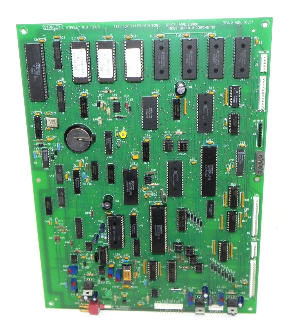 STANLEY AIR TOOLS T801 CONTROLLER MAIN BOARD REV. D X5387 (BARE BOARD ...