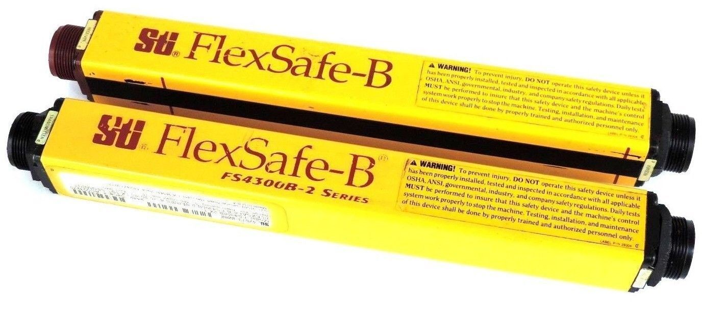STI FLEXSAFE B FS4300B-2 SERIES LIGHT CURTAIN SET 8" FS4308B-2R-1, FS4 — PremiumPLC
