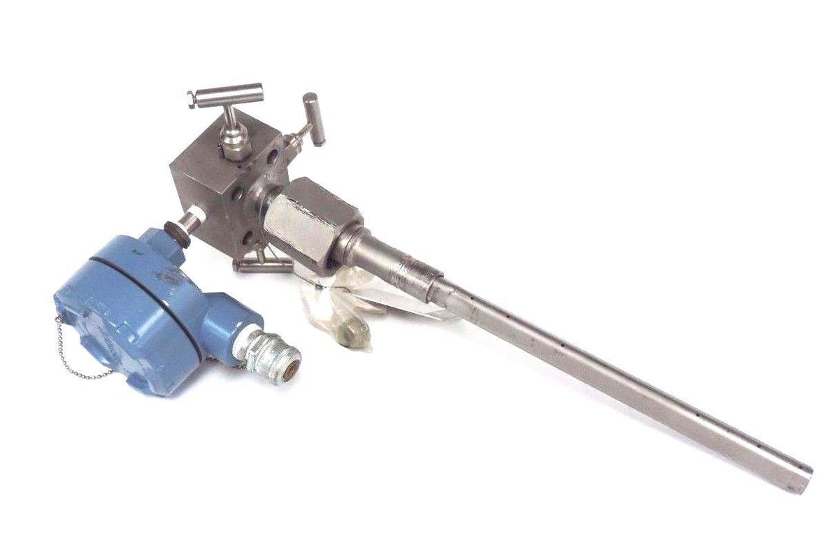 ROSEMOUNT MBR25S MASS PROBAR TRANSMITTER W/ MODEL 79 CONNECTION HEAD ...