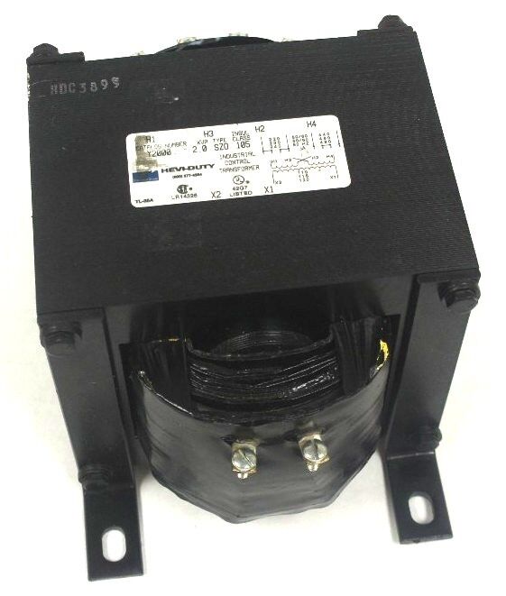 NEW HEVI-DUTY Y2000 INDUSTRIAL TRANSFORMER, TYPE SZ0, INSUL. CLASS 105 ...