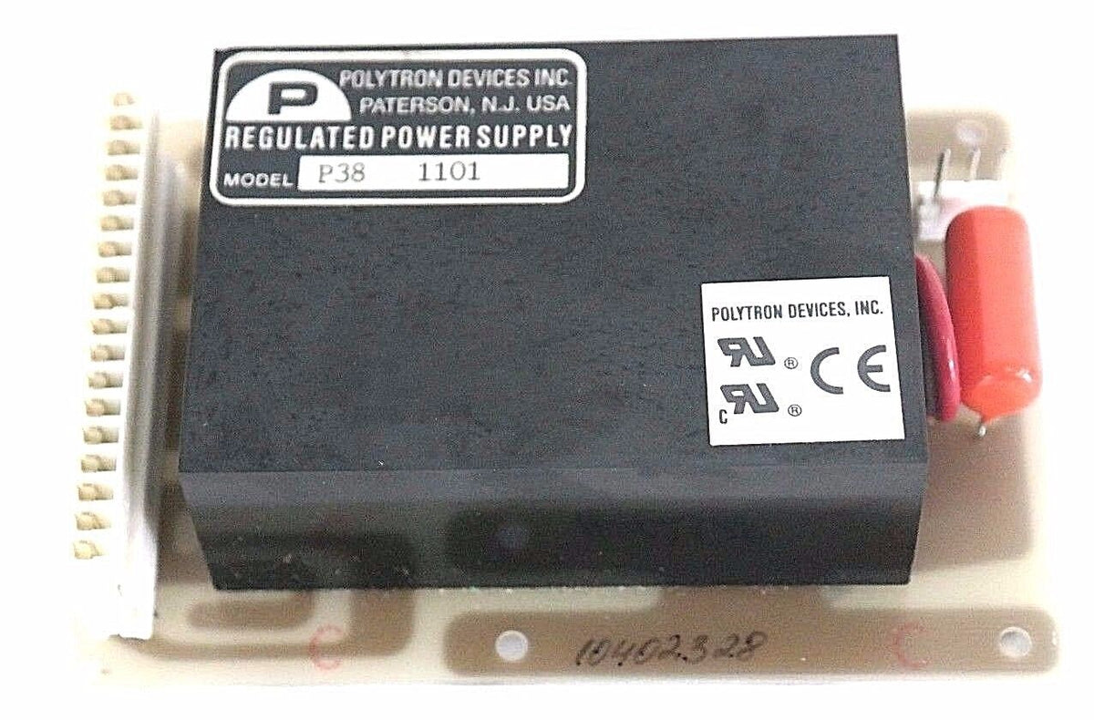 POLYTRON DEVICES MODEL: P38 1001 REGULATED POWER SUPPLY 748-7300103 BO ...