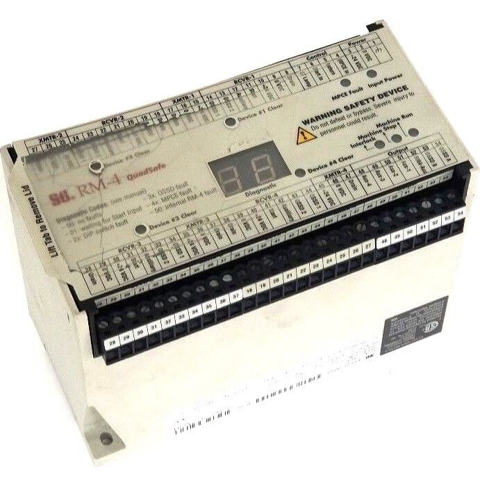 STI RM-4 QUADSAFE LIGHT CURTAIN CONTROLLER 43860-0010 , 24VDC , 0-55 D — PremiumPLC