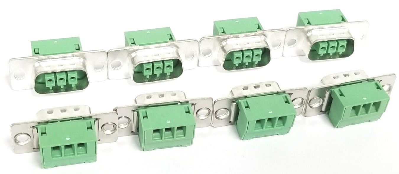 LOT OF 8 NEW GENERIC 3 PIN FEMALE CABLE CONNECTORS — PremiumPLC