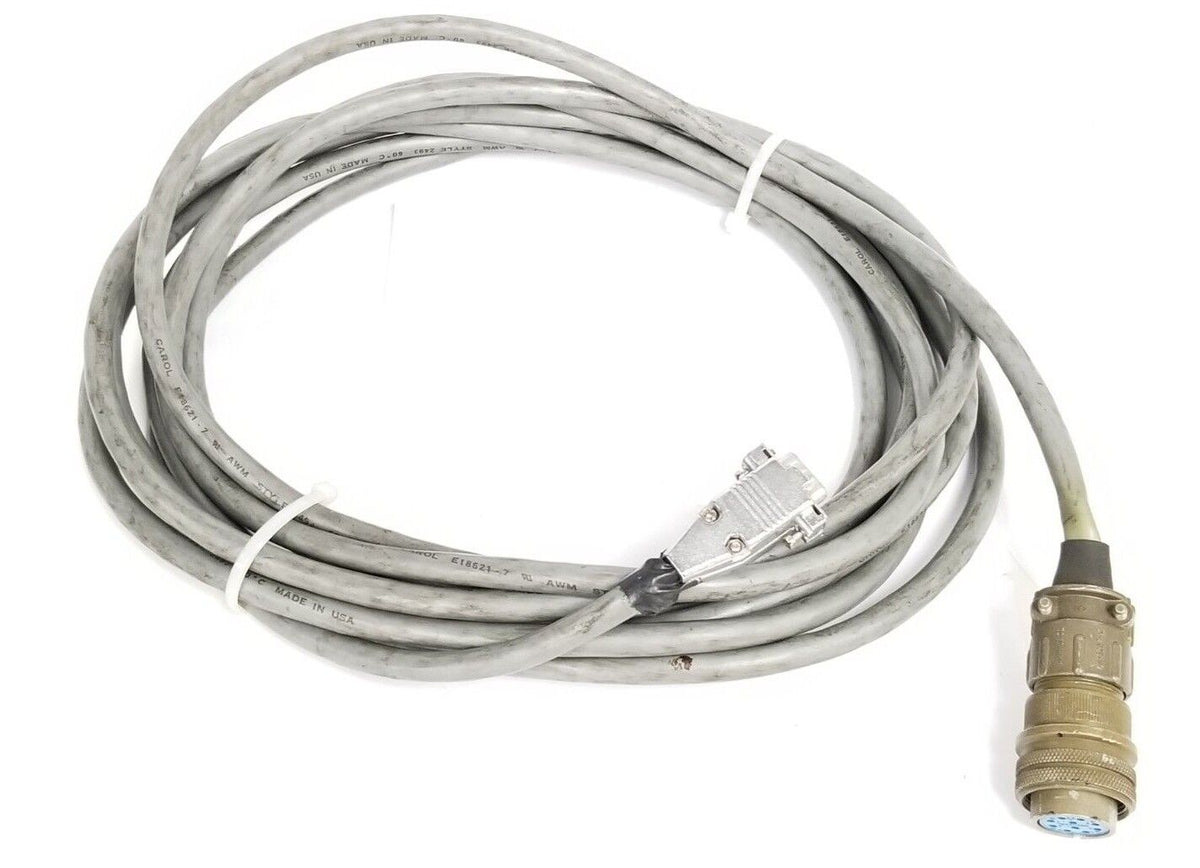 CAROL E18621-7 ENCODER CABLE W/ AMPHENOL 10-PIN FEMALE CONNECTOR TO 9 ...