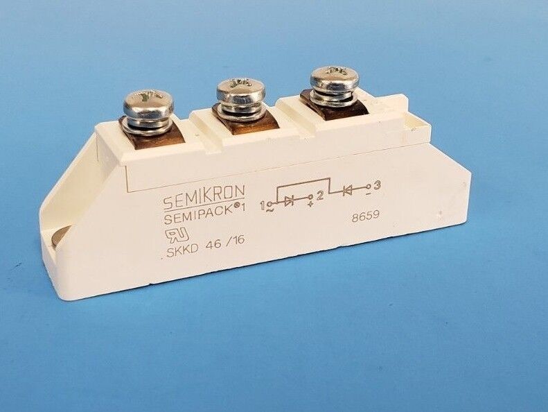 NEW SEMIKRON SKKD46/16 SEMIPACK 1 RECTIFIER MODULE 1.6KV 47A — PremiumPLC