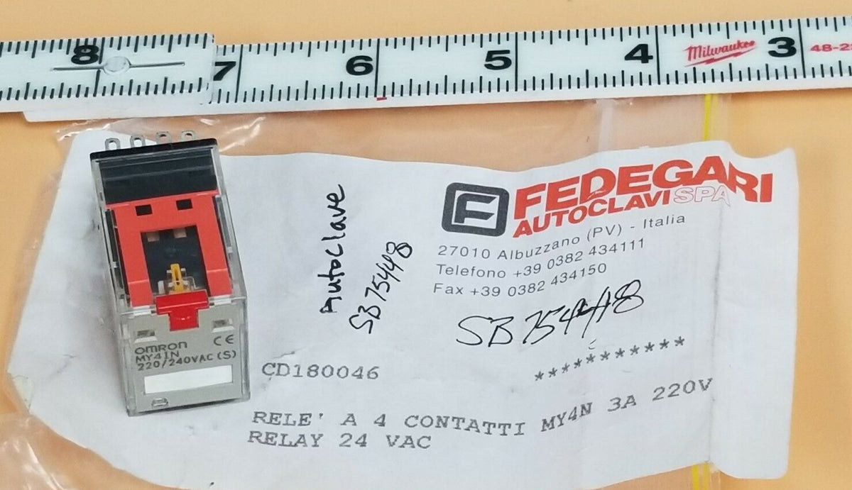 OMRON MY4IN RELAY MODULE 220/240VAC (S) 5A 250VAC 5A 30VDC — PremiumPLC