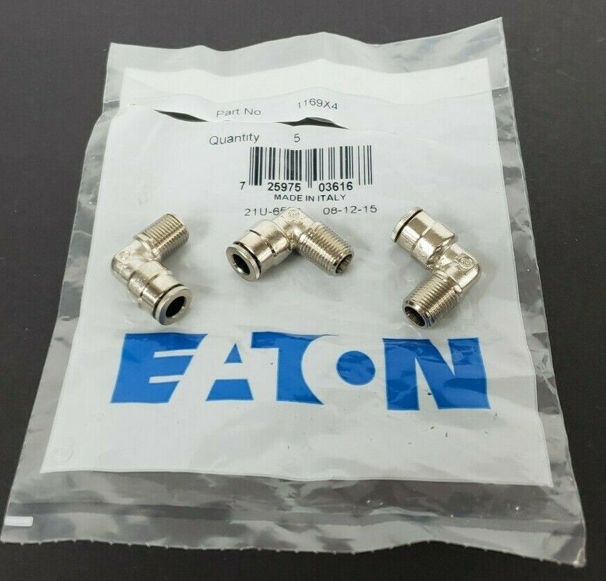 BAG OF 3 NEW EATON 1169X4 PUSH CONNECT SWIVEL MALE ELBOWS — PremiumPLC