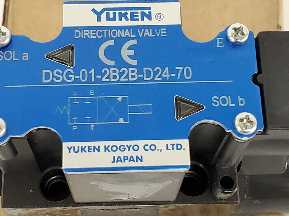 NIB YUKEN DSG-01-2B3B-D24-70 DIRECTIONAL VALVE ELECTRICAL RELAY TYPE 5 ...