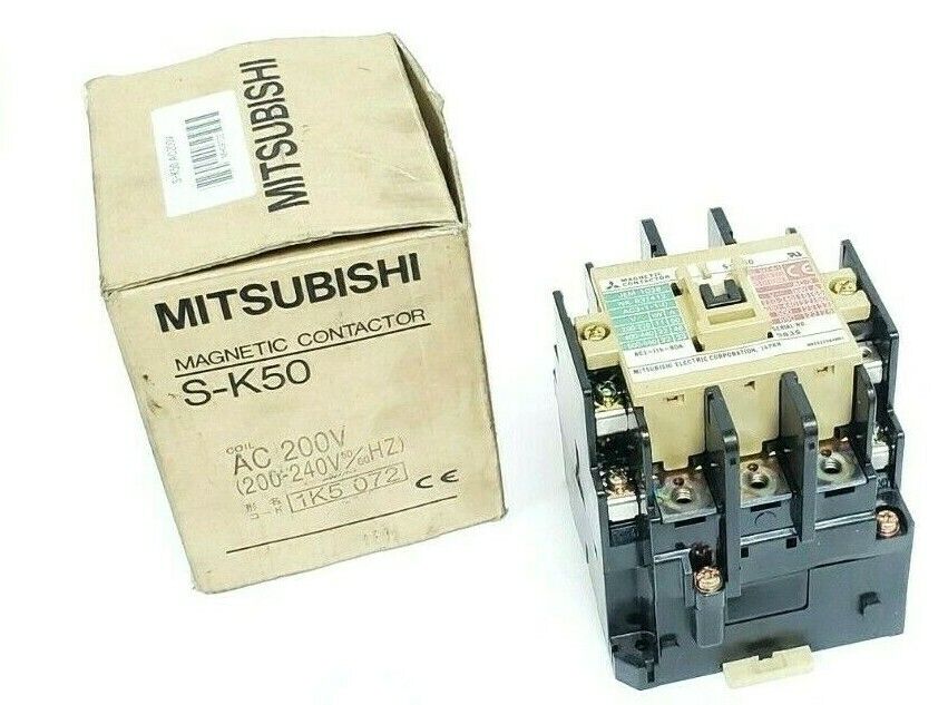 MITSUBISHI ELECTRIC S-K50 MAGNETIC CONTACTOR SK50, AC 200V — PremiumPLC