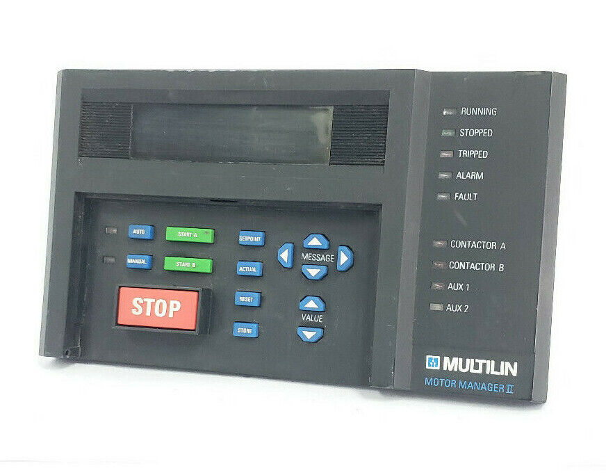 GE MULTILIN MM2 MOTOR MANAGER CONTROLLER MM2 D200 1226-0001-D4 1265-00 ...