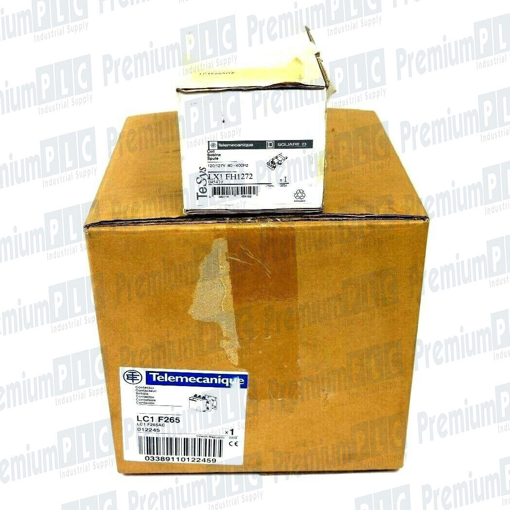SCHNEIDER TELEMECANIQUE LC1-F265 TESYS F CONTACTOR W/LX1-FH1272 COIL N ...