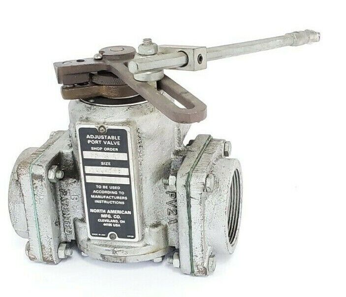 NORTH AMERICAN MFG. CO. FP-9102 ADJUSTABLE PORT VALVE SIZE: 1004-4B N1 ...