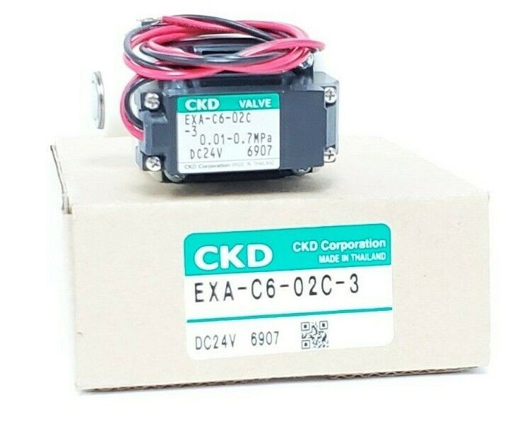 NIB CKD CORP. EXA-C6-02C-3 SOLENOID VALVE DC24V EXAC602C3 — PremiumPLC