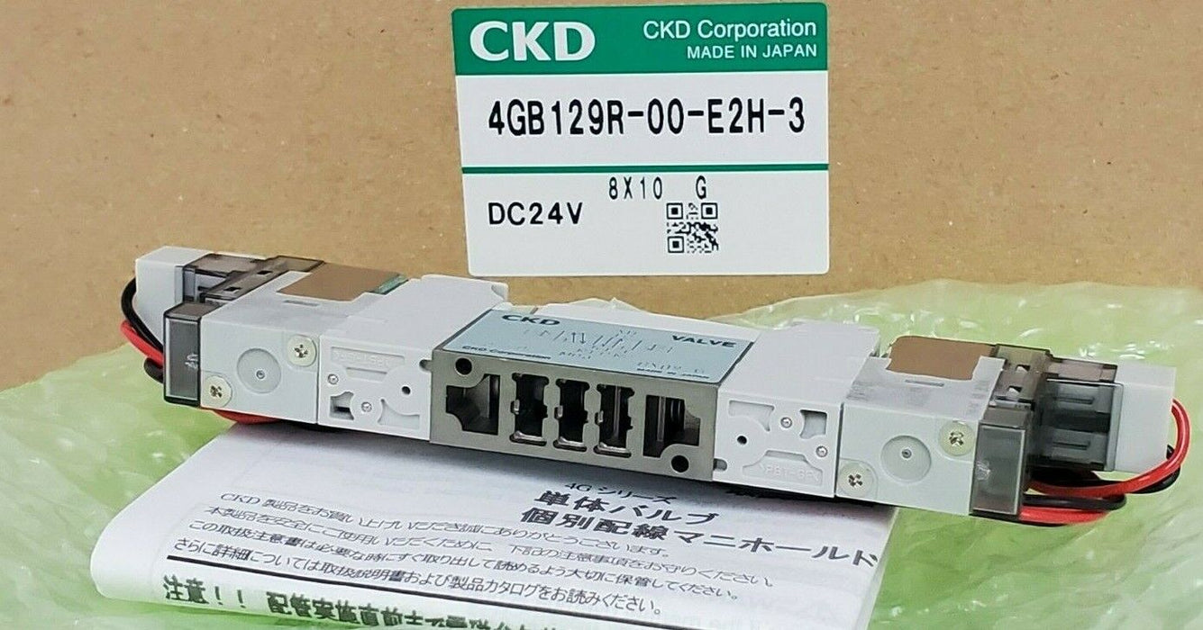 NIB CKD 4GB129R-00-E2H-3 DISCRETE VALVE 4G SERIES DC24V, 4GB129R00E2H3 ...