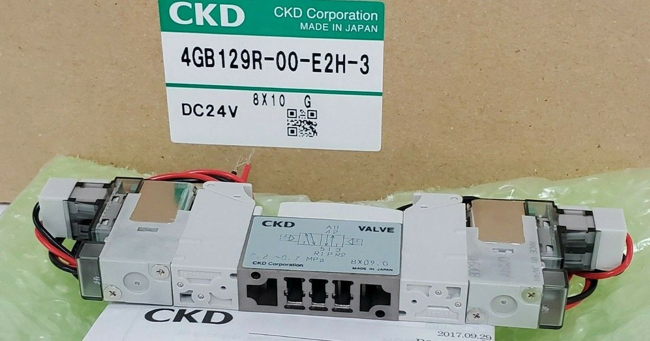 NIB CKD 4GB129R-00-E2H-3 DISCRETE VALVE 4G SERIES DC24V, 4GB129R00E2H3 ...