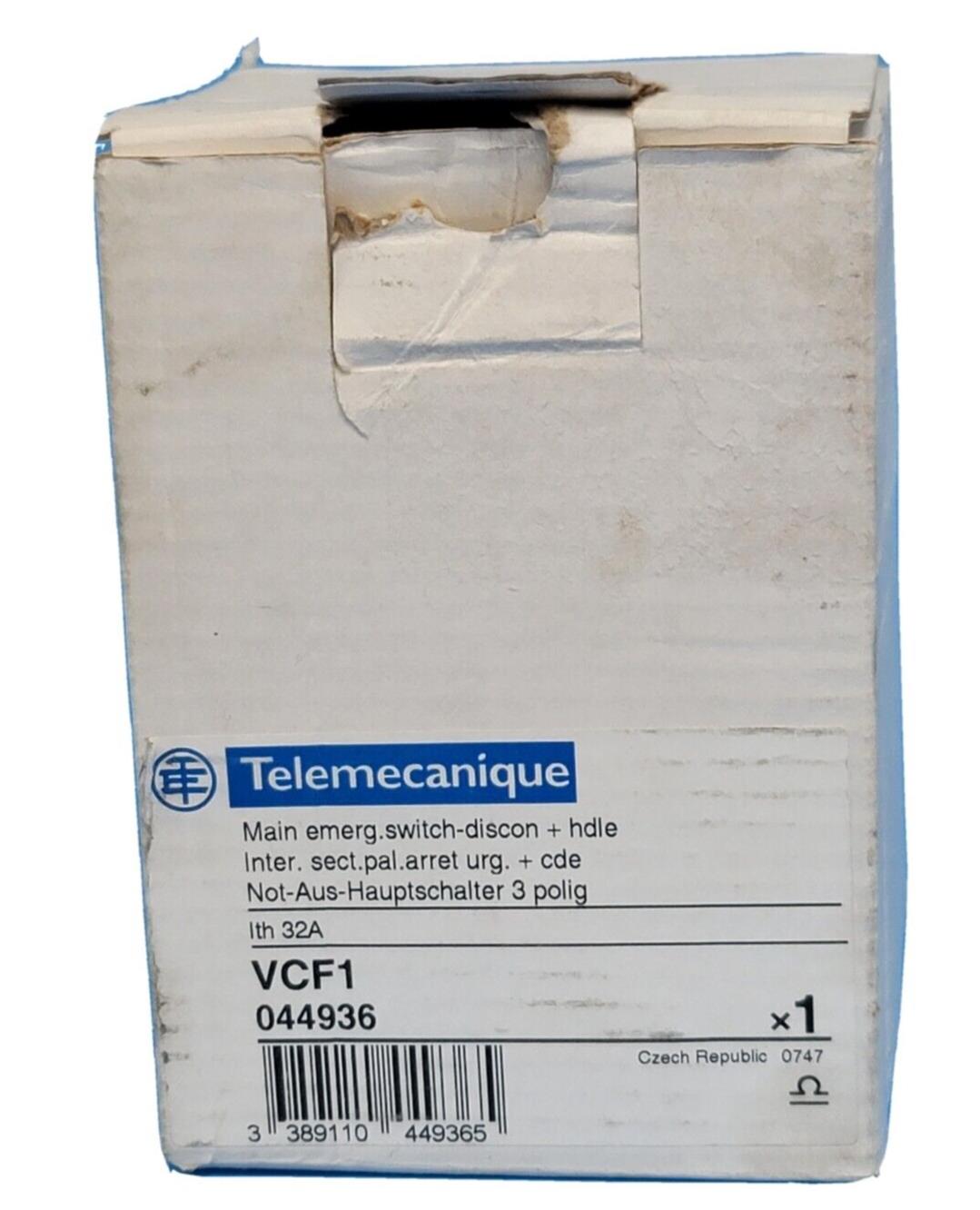 NEW TELEMECANIQUE VCF1 MAIN EMERGENCY SWITCH DISCONNECT + HANDLE ...