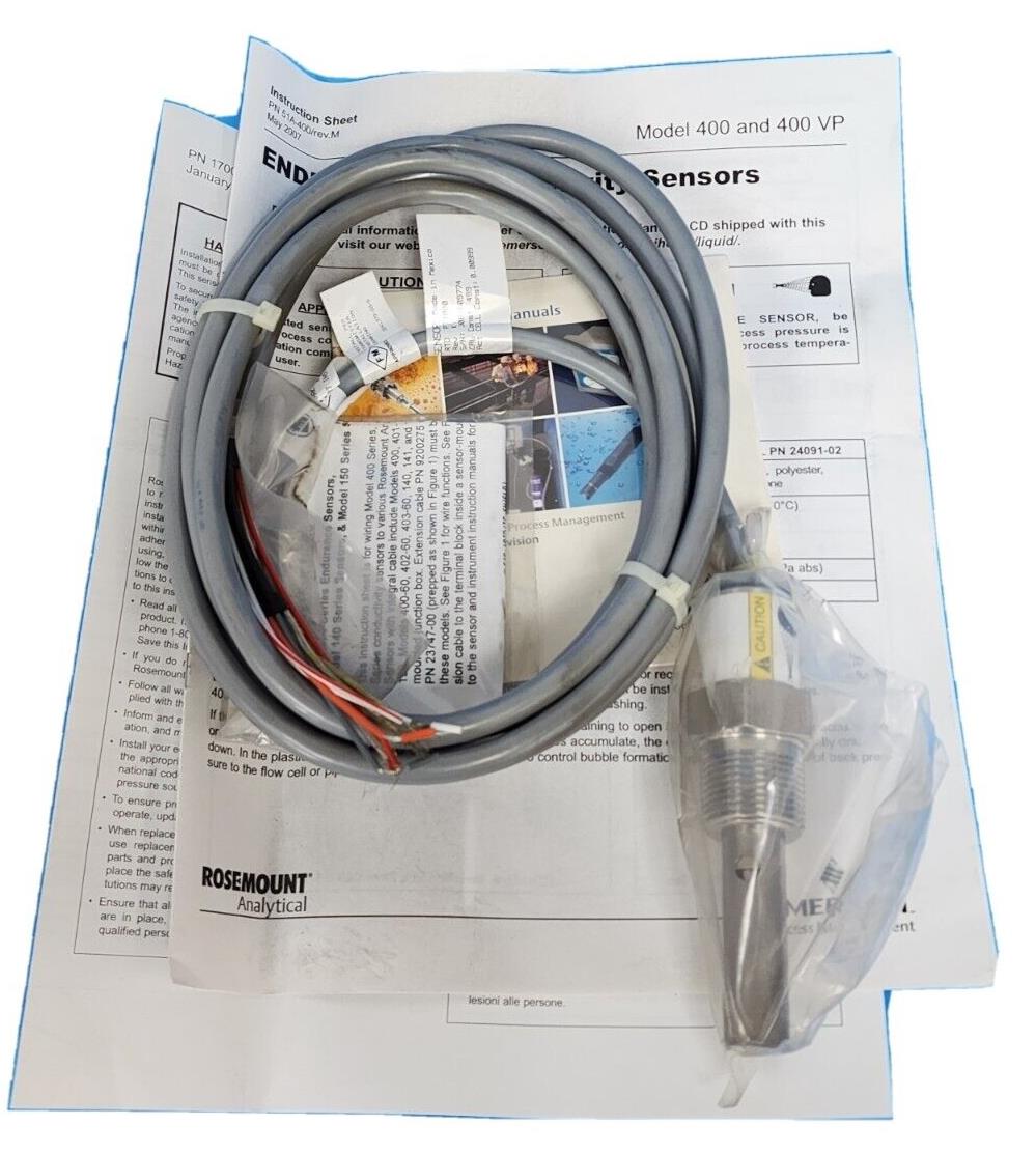 NEW ROSEMOUNT 400-11 / 40011 CONDUCTIVITY SENSOR ASSY 400 SNSR REV. K ...