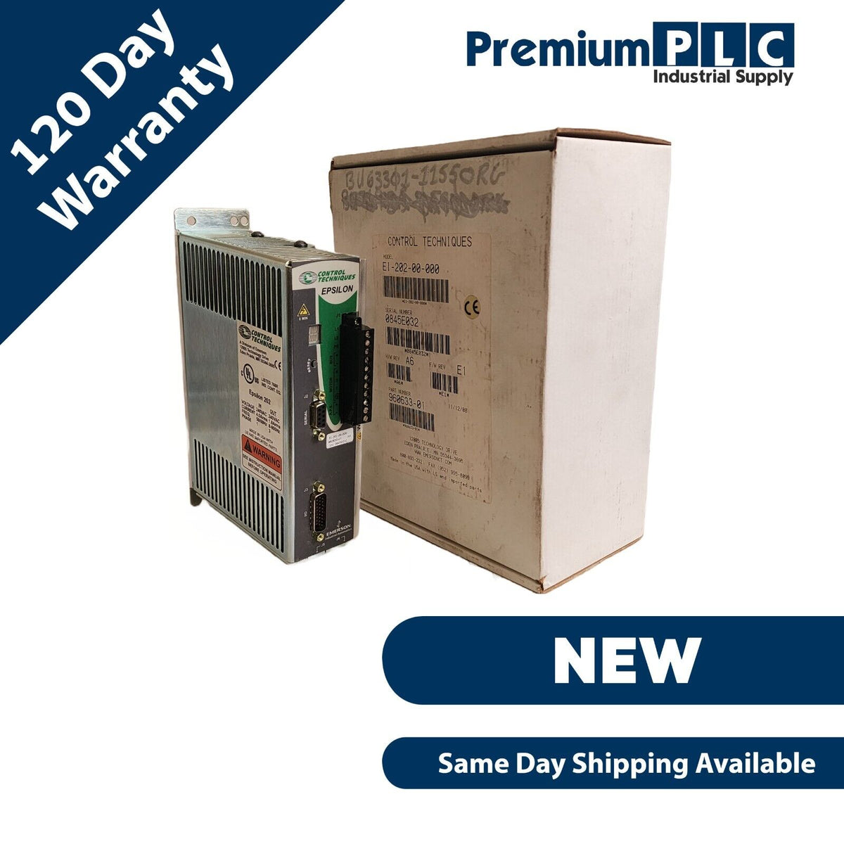 NEW CONTROL TECHNIQUES / EMERSON EI-202-00-000 EPSILON SERVO DRIVE P/N ...