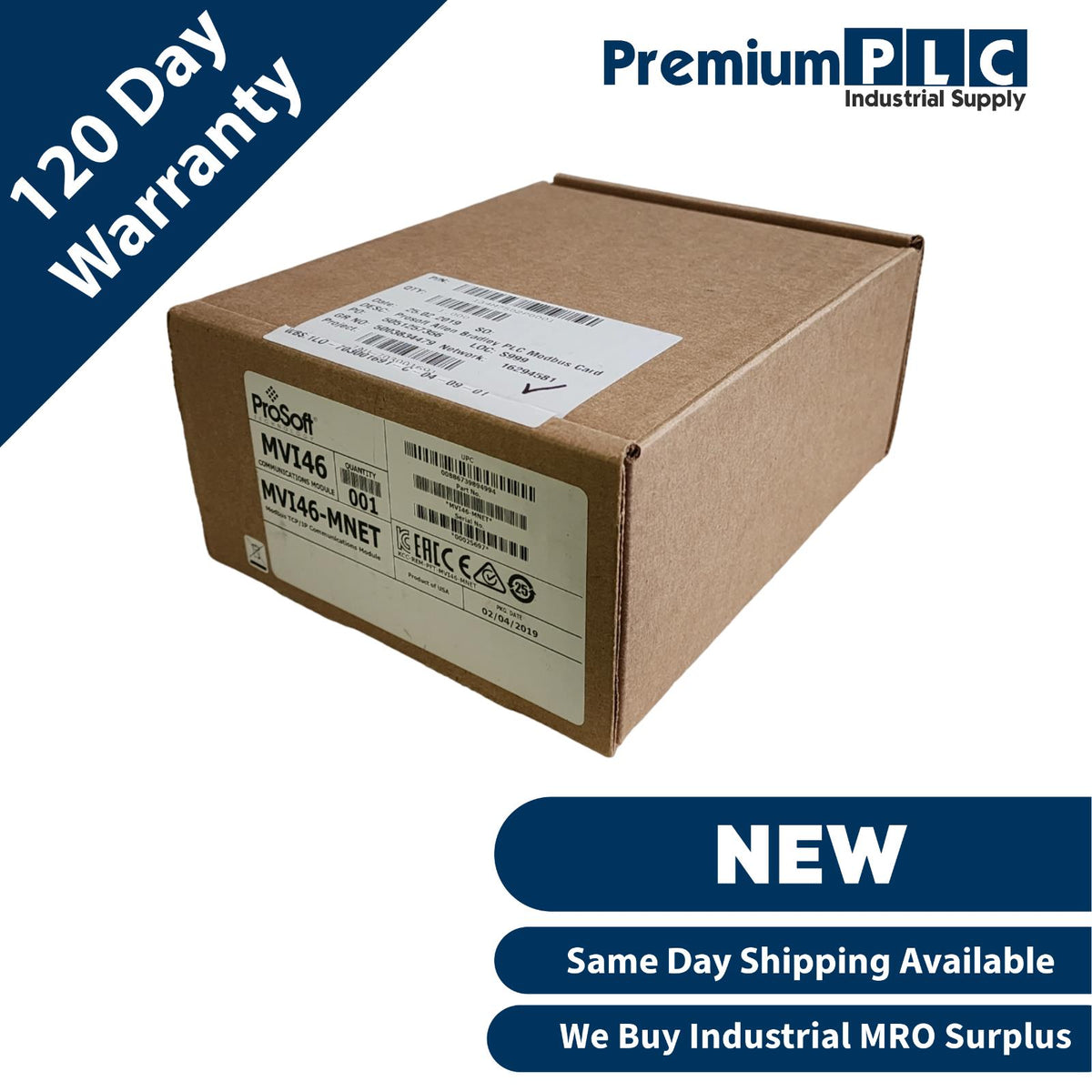 NEW PROSOFT ALLEN BRADLEY MVI46-MNET MODBUS TCP/IP COMMUNICATION MODUL — PremiumPLC