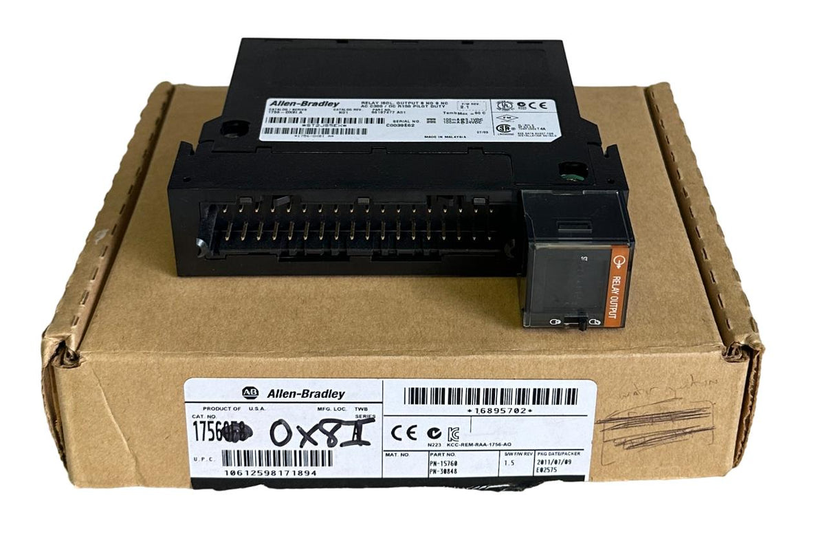 NEW ALLEN BRADLEY 1756-OX8I /A ControlLogix 8-PT RELAY ISO OUTPUT AC 1 ...