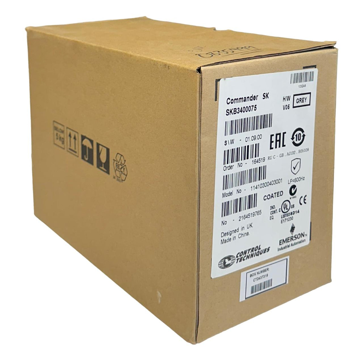 CONTROL TECHNIQUES SKB3400075 / 11410300403001 Commander SK DRIVE 1HP ...