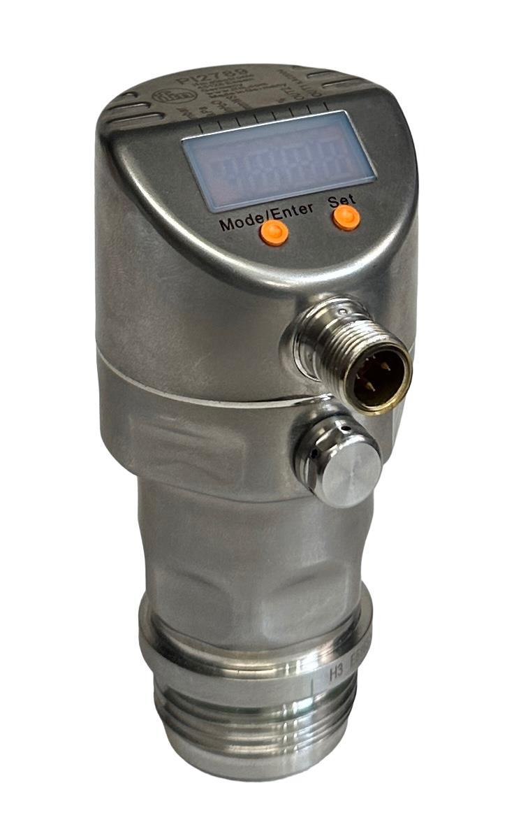 IFM EFECTOR PI2789 FLUSH PRESSURE SENSOR W/ 4-DIGIT DISPLAY 18-32V SAN ...