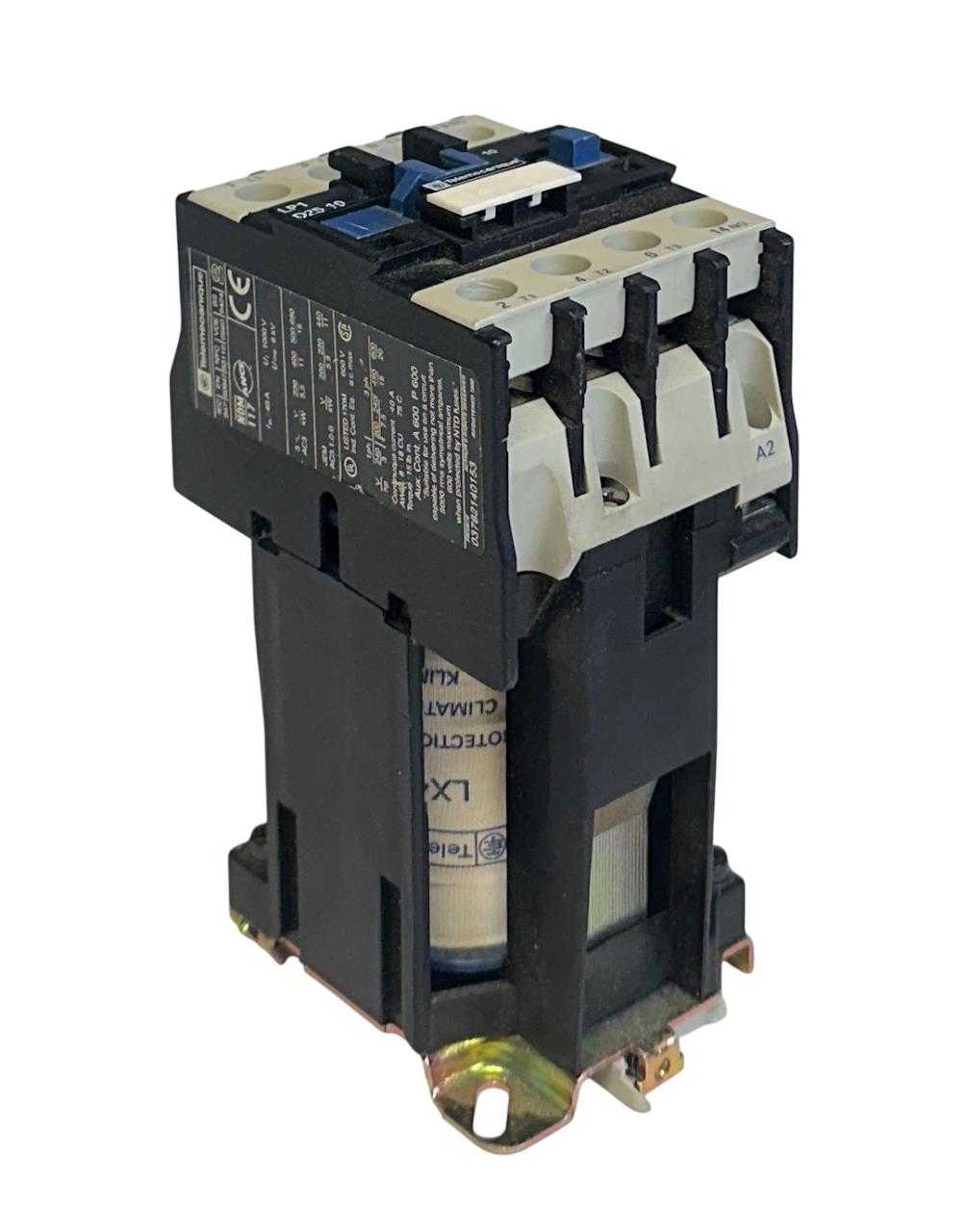 TELEMECANIQUE LP1D2510BD CONTACTOR 3-POLE 25A 24VDC COIL LP1 USNP ...
