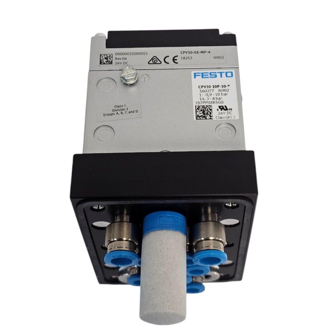 NEW FESTO 560277 VALVE TERMINAL CPV10 10P-10-4C-MP-R-Y-4M+P4 — PremiumPLC