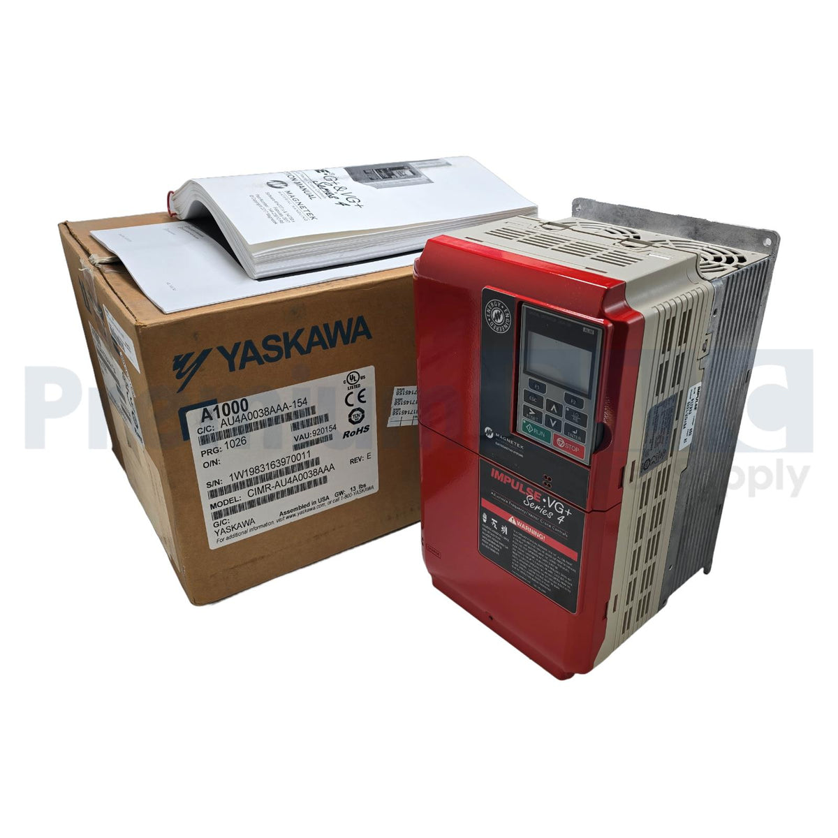 MAGNETEK YASKAWA 4031-VG+S4 IMPULSE VG+ SERIES 4 VFD 460V 20HP CIMR-AU — PremiumPLC