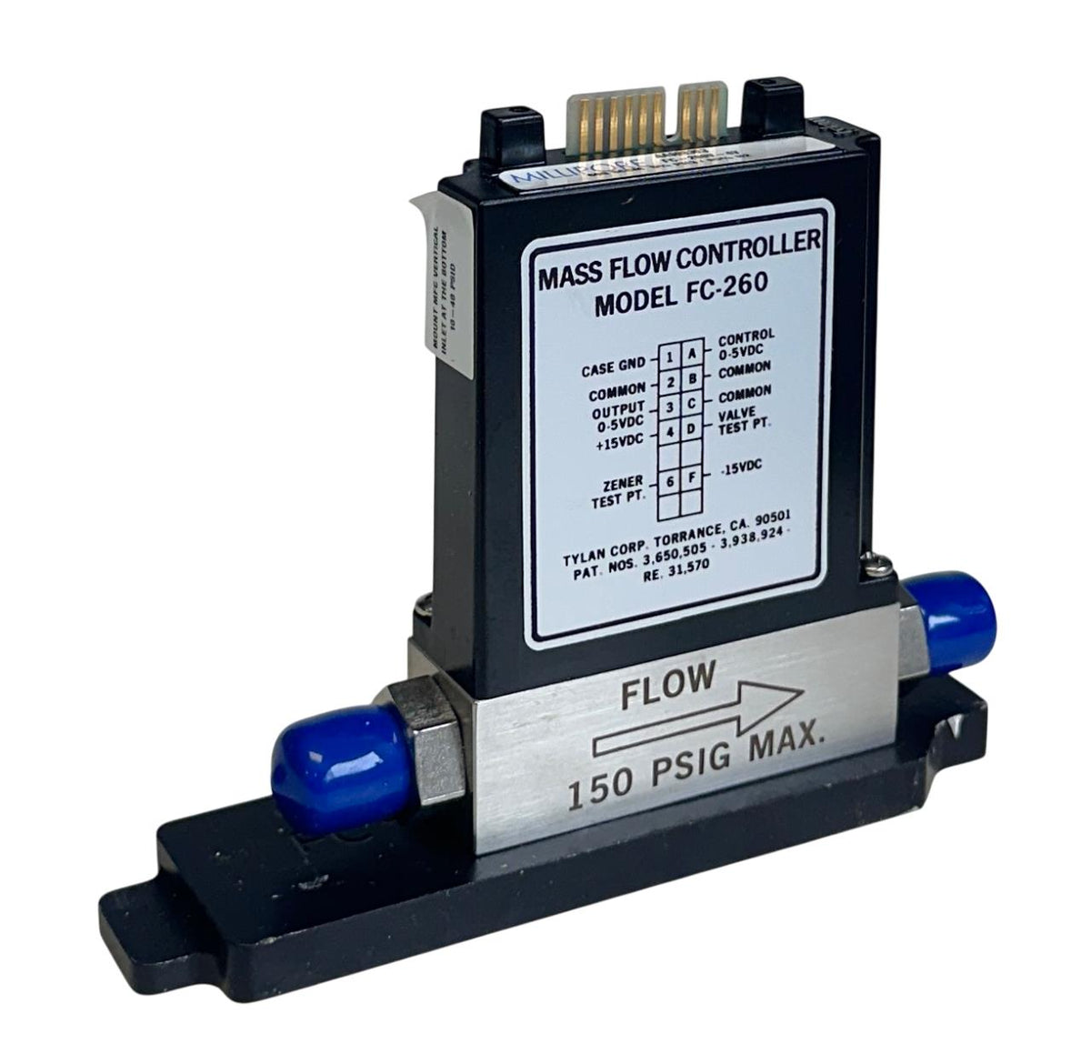 MILLIPORE FC-260V-4V / FC-260 Tylan 260 SERIES MASS FLOW CONTROLLER 60 — PremiumPLC