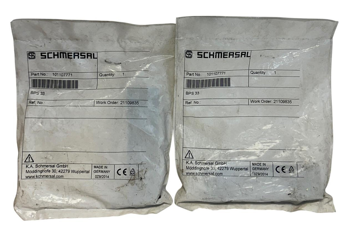 2 SCHMERSAL BPS 33 / 101107771 SAFETY SENSOR ACTUATORS FOR BNS33 NSFS ...