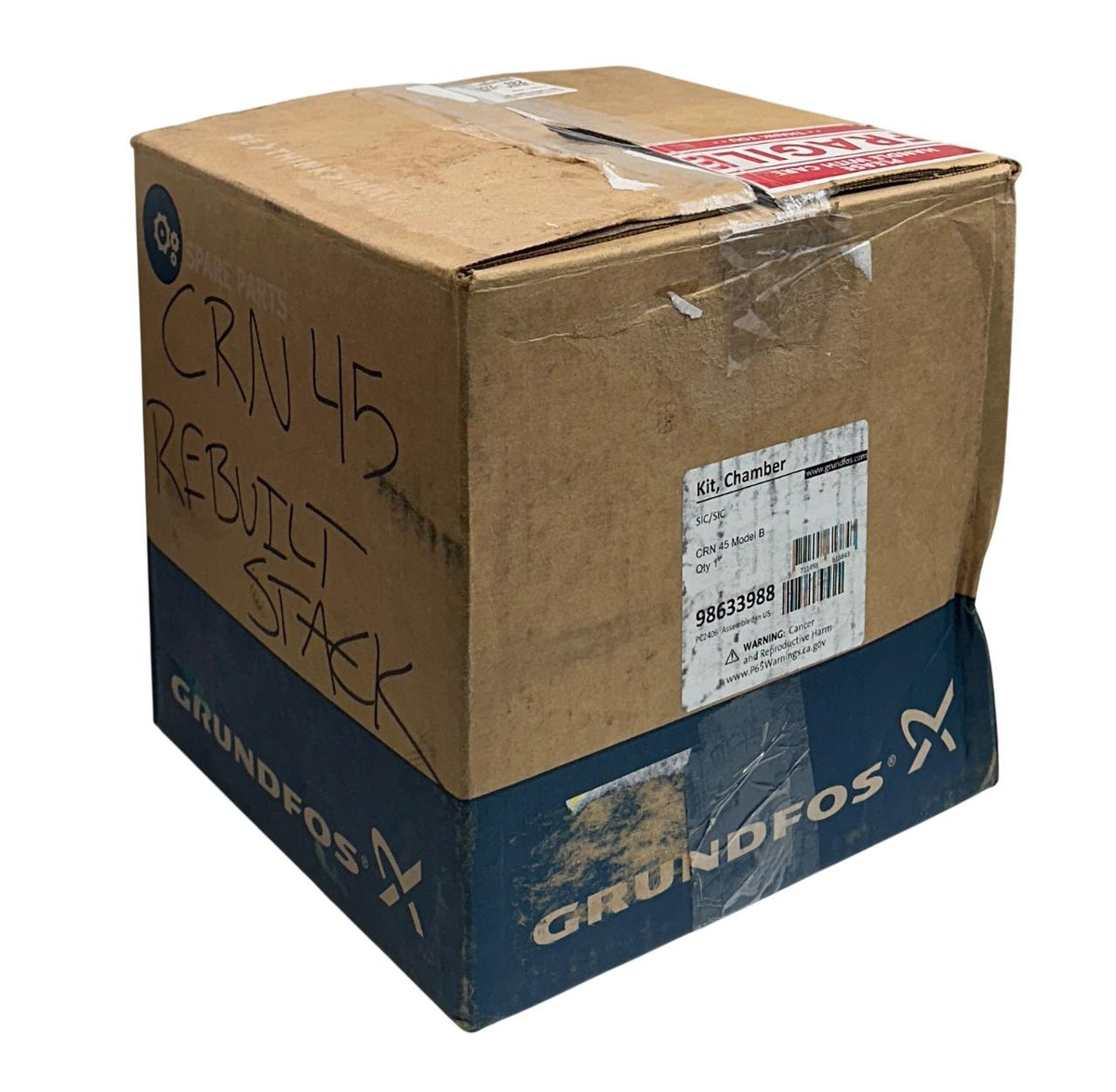 GRUNDFOS 98633988 OEM CHAMBER STACK KIT SIC/SIC CRN45 MODEL B FOR PUMP ...