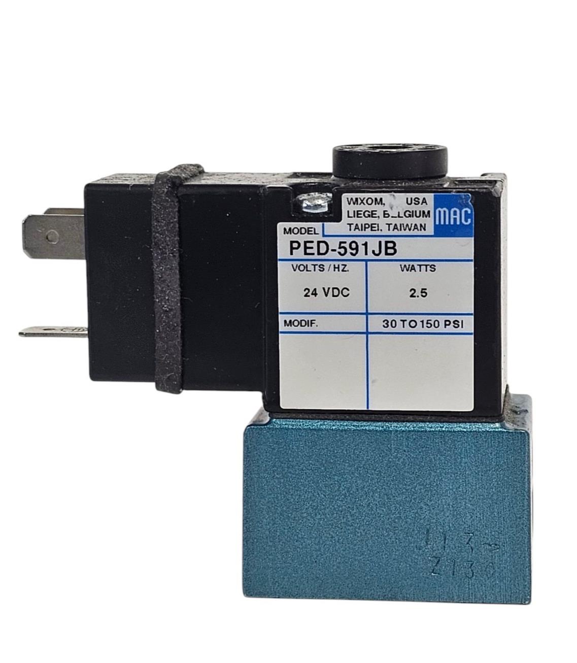 NEW MAC PED-591JB / PED591JB COIL ASSEMBLY 24 VDC 2.5 WATT 30-150 PSI ...