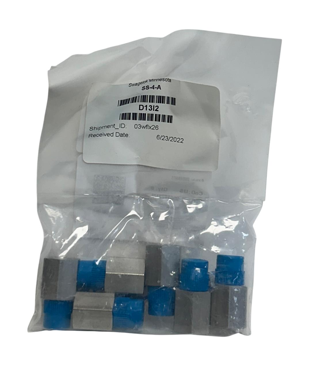 6 SWAGELOK SS-4-A / SS4A STAINLESS STEEL PIPE FITTING ADAPTER 1/4'' NP ...