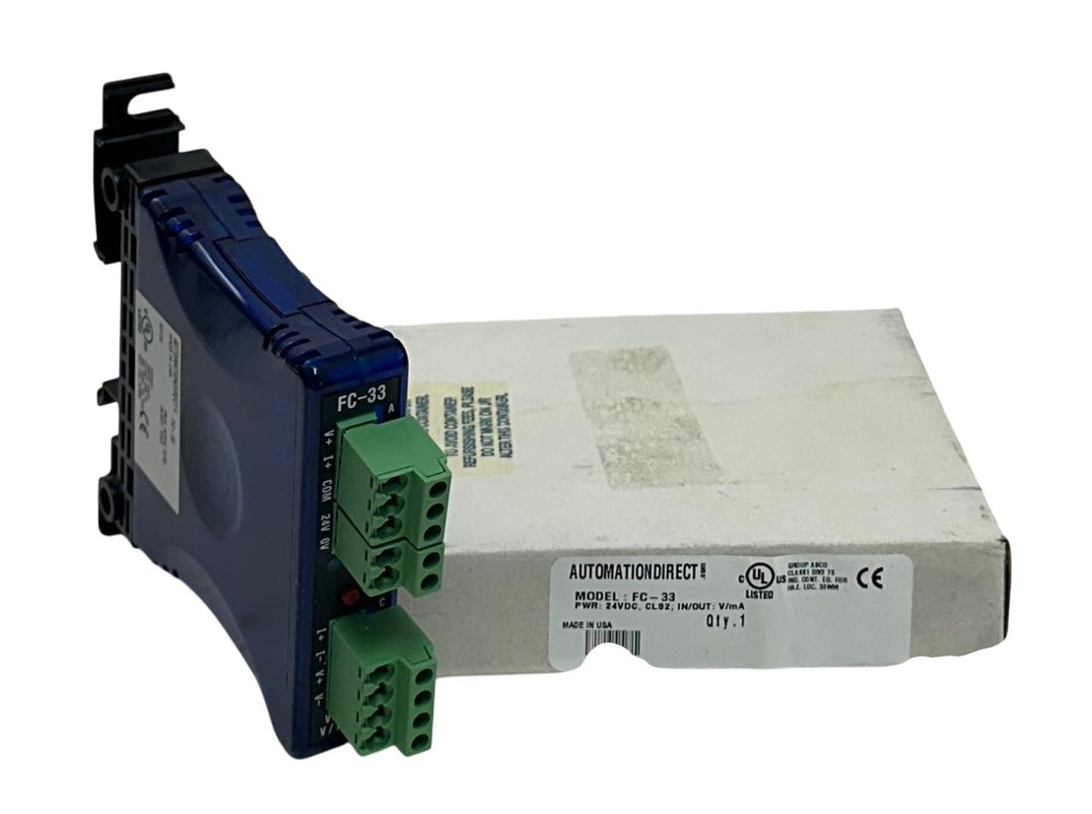 AUTOMATIONDIRECT FC-33 / FC33 ISOLATED SIGNAL CONDITIONER 24VDC IN/OUT ...