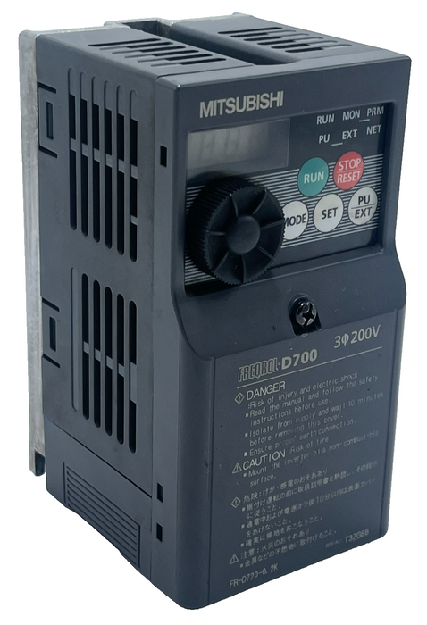 Mitsubishi FR-D720-0.2K Freqrol D700 Inverter 0.2kW 3-Phase 200V VFD ...