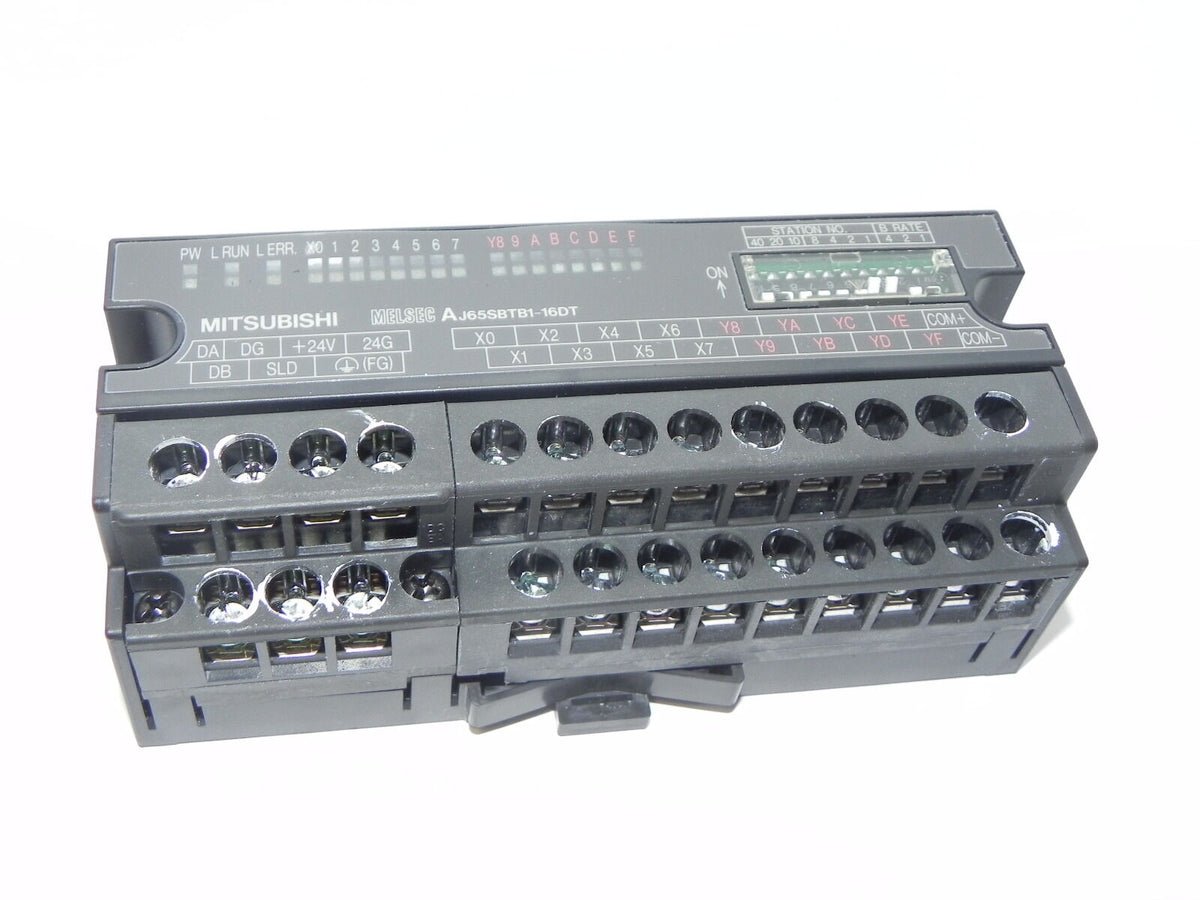 MITSUBISHI AJ65SBTB1-16DT CC-LINK BLOCK INPUT/OUTPUT UNIT 1.2W AJ65SBT — PremiumPLC