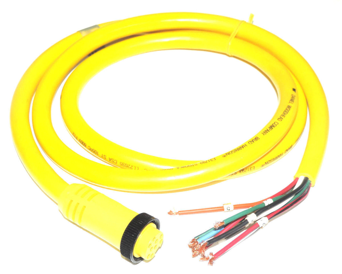 WOODHEAD 47002+ CABLE 9-POLE FEMALE MINI-CHANGE PLUG 6' 600V, 7AMPS ...