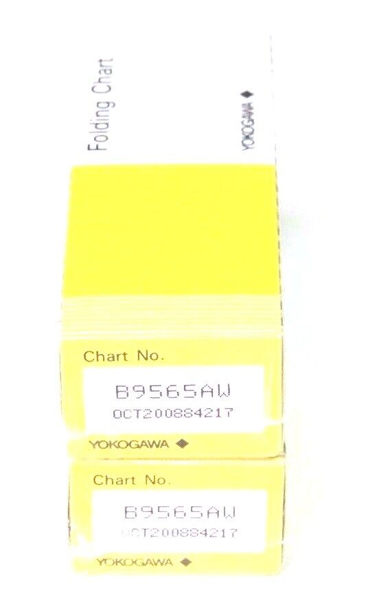 LOT OF 2 NIB YOKOGAWA B9565AW FOLDING CHART PAPERS — PremiumPLC