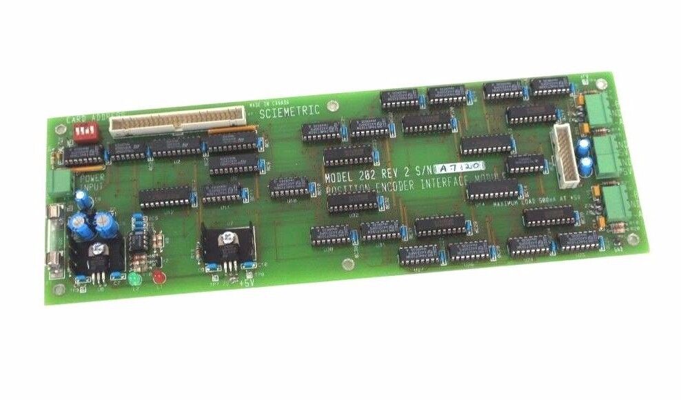 SCIEMETRIC MODEL 202 POSITION ENCODER INTERFACE MODULE REV 2 — PremiumPLC