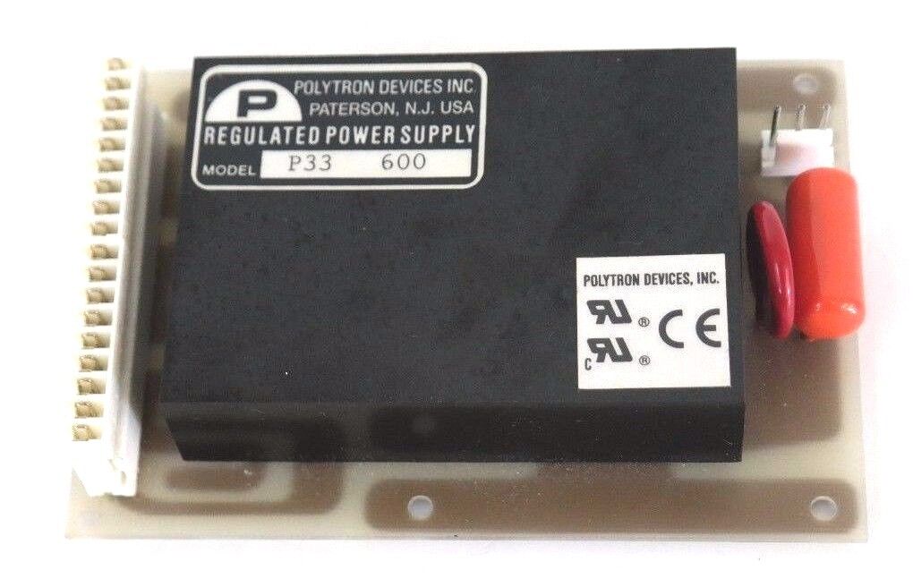 POLYTRON DEVICES MODEL: P33 600 REGULATED POWER SUPPLY 748-7300103 BOA ...
