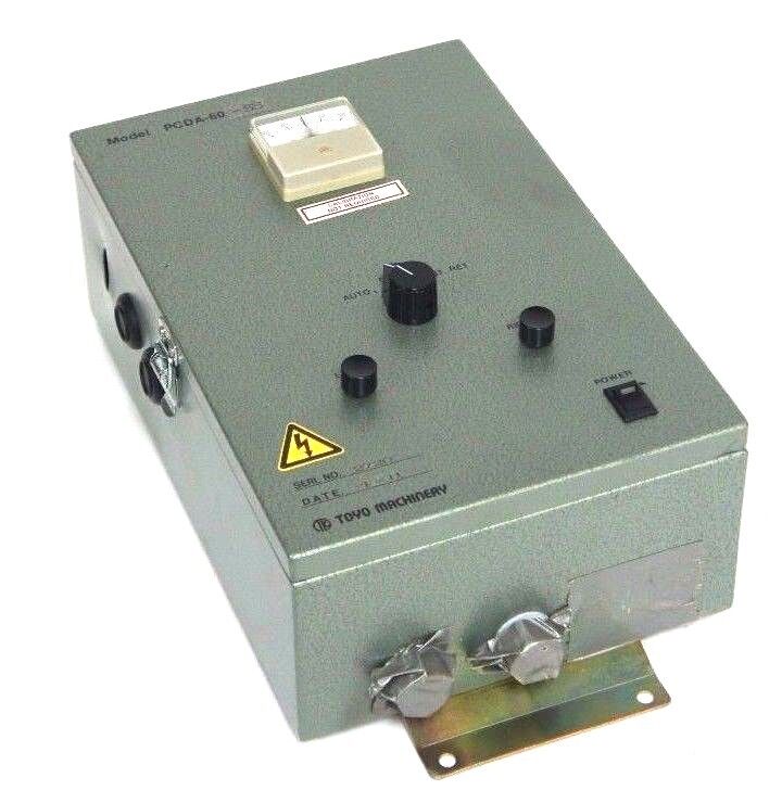 NEW TOYO MACHINERY MODEL: PCDA-60-SS CONTROL PANEL SERI.NO. 2720 PCDA ...