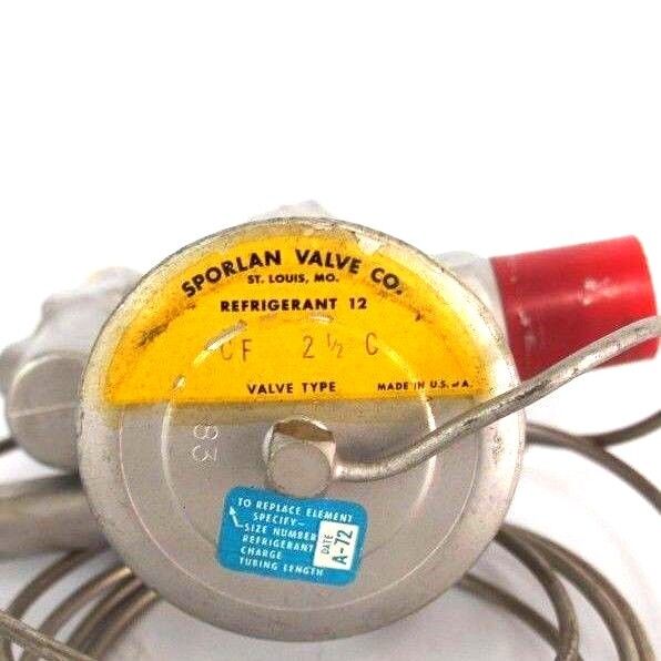 NEW SPORLAN VALVE CF 2-1/2 C VALVE REFRIGERANT 12, CF-2-1/2-C — PremiumPLC