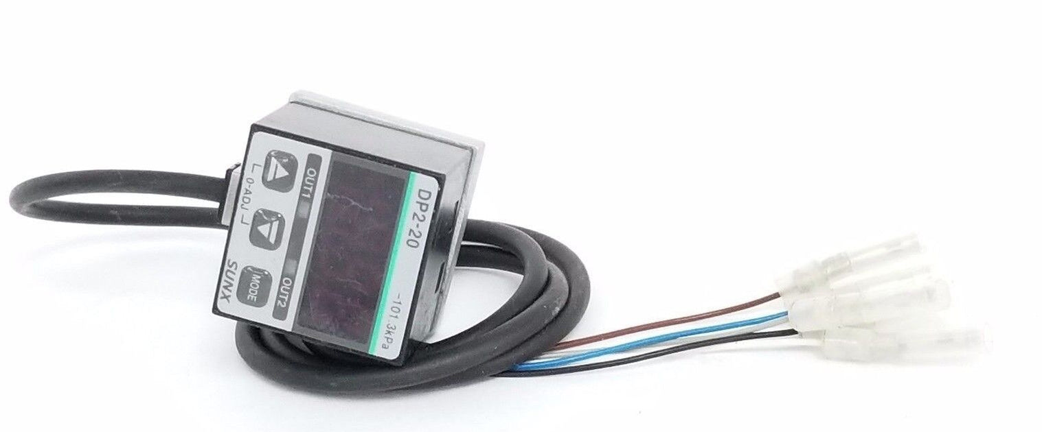 SUNX DP2-20 DIGITAL PRESSURE SENSOR DP220, 12 TO 24V DC — PremiumPLC