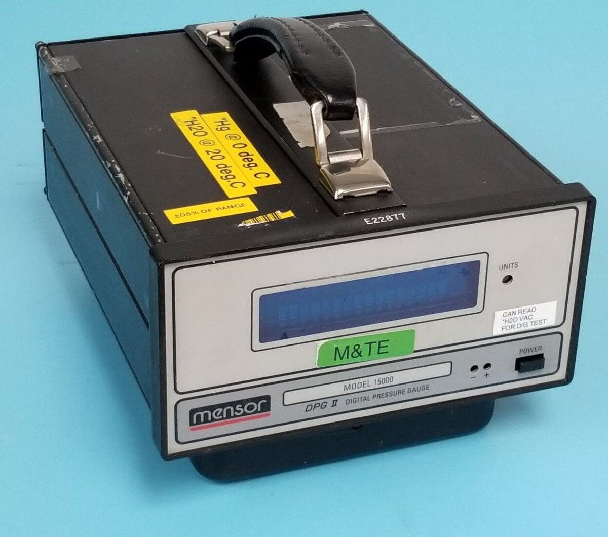 MENSOR MODEL: 15000 DIGITAL PRESSURE GAUGE II .025% FS CODE: 9503 W/ B ...