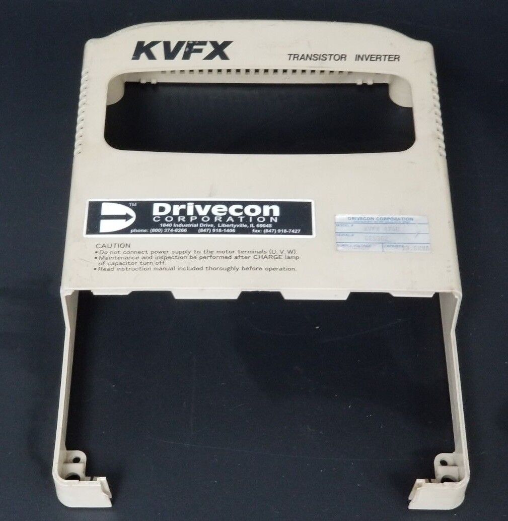 DRIVECON KVFX-475-E TRANSISTOR INVERTER DRIVE KVFX475E (COVER ONLY ...