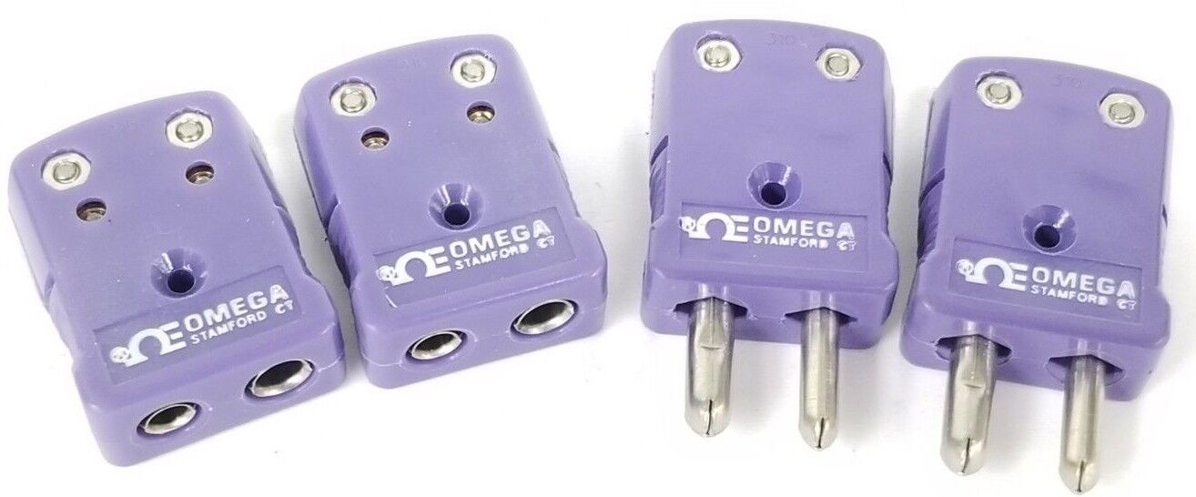2 NEW SETS OF OMEGA 310 PURPLE MALE & FEMALE PLUGS — PremiumPLC