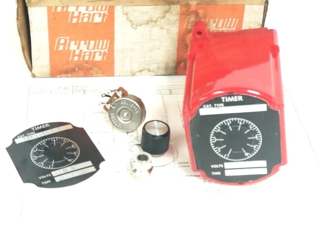 NIB ARROW HART TEMI-117-D TIMER 110VAC .1-7 SEC 5A 115V 2A 220V TEMI11 ...