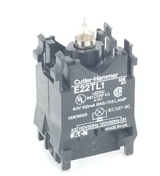 NEW CUTLER-HAMMER E22TL1 TRANSFORMER UNIT SER. A1, 110V 50HZ, 120V 60H ...